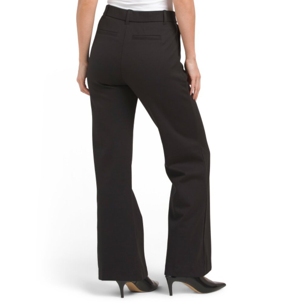 Haver + Blair Black Silky Ponte Bootcut Pants - Gem